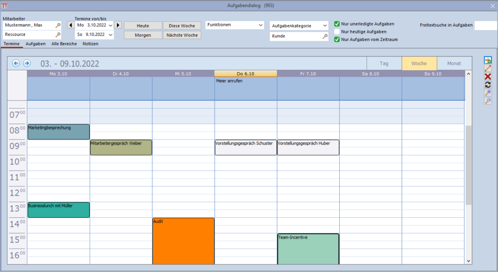 Terminkalender - Future Factory Business Software